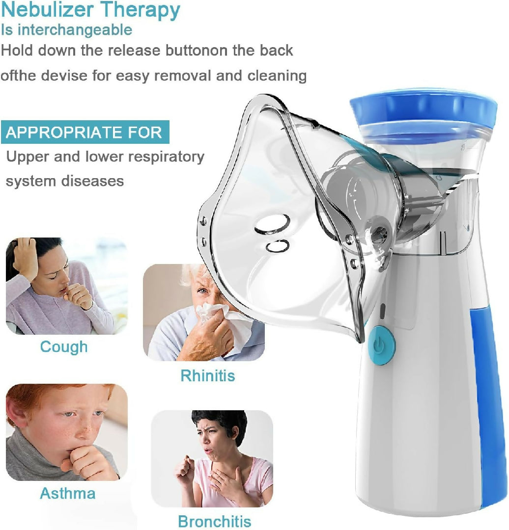 Mini Portable Silent Nebulizer Handheld Inhaler Atomizer: Medical Grade ...